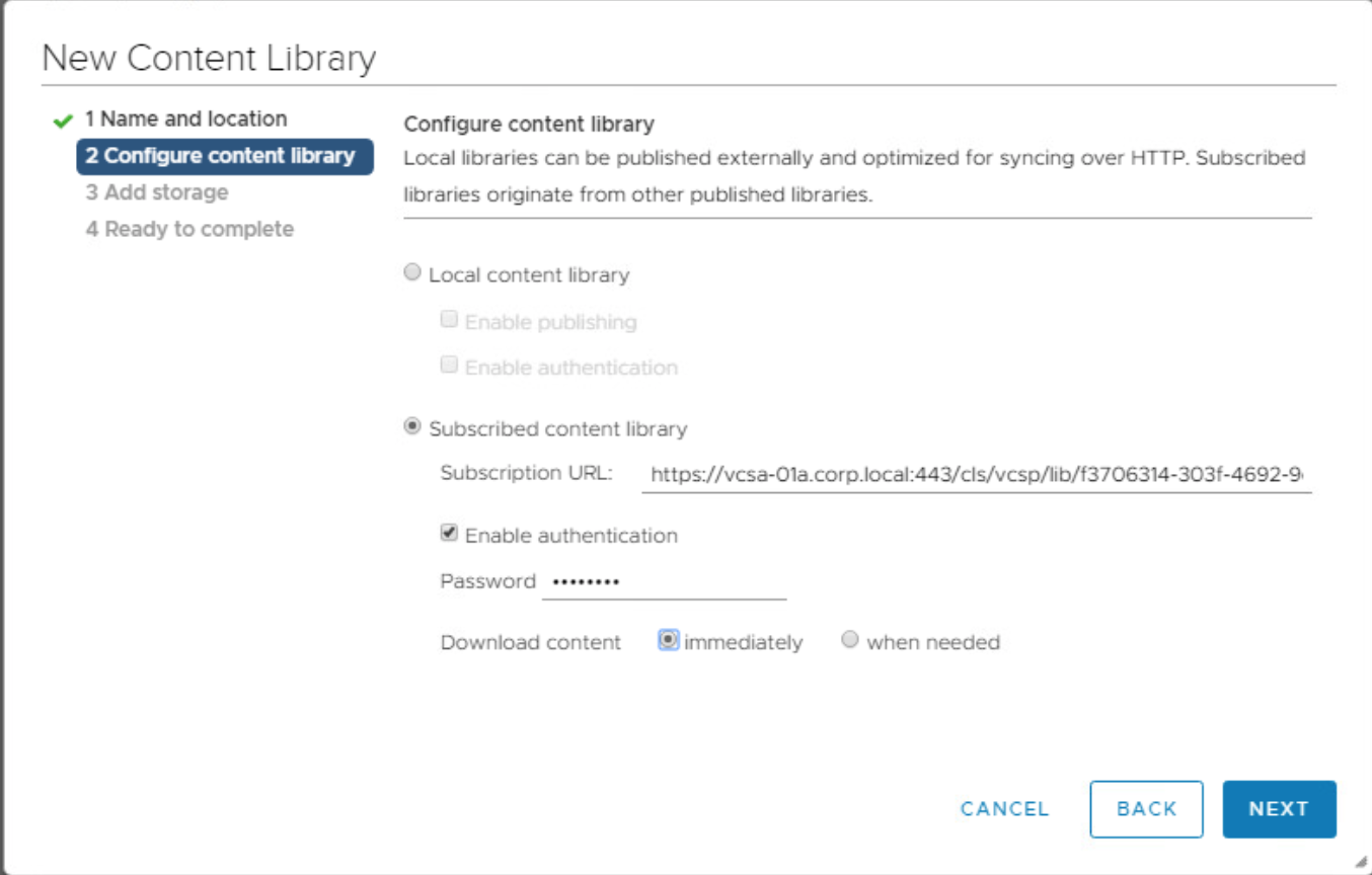 vCenter Content Library – Sistem Yönetimi